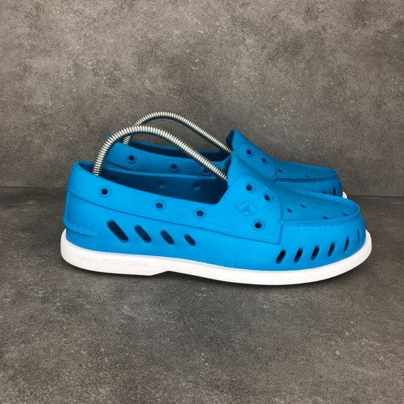 Sperry | Shoes | Sperry Float Boat Shoe Rubber Water Loafer Caneel Blue ...